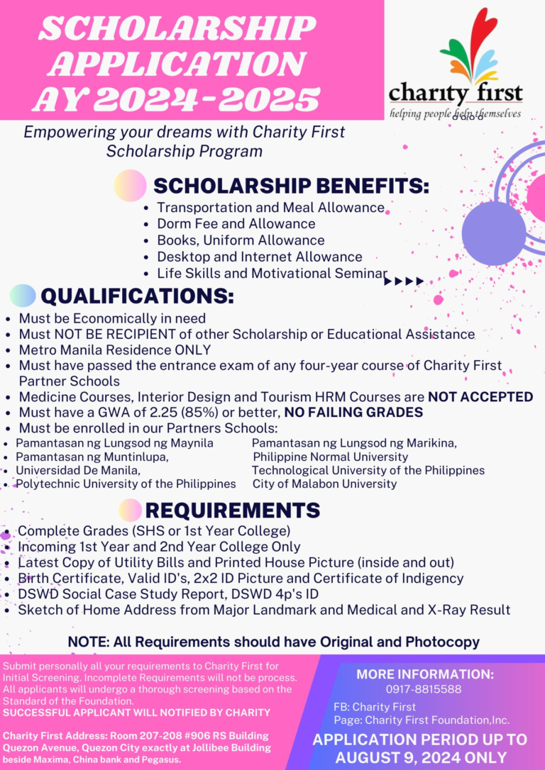 Charity First Foundation Scholarship 2024-2025 | Now Accepting College ...