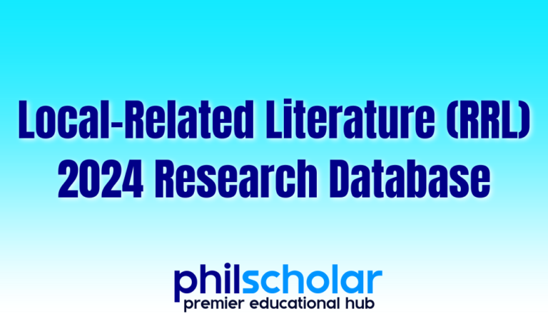 Local-Related Studies and Literature 2025 - PhilScholar