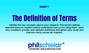 Definition of Terms - PhilScholar