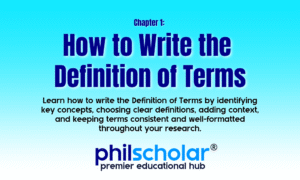 How to Write the Definition of Terms - PhilScholar